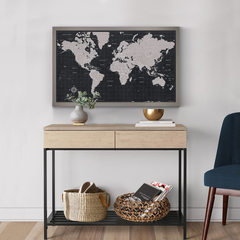 Urban Slate World Travel Map – MapYourTravels.com