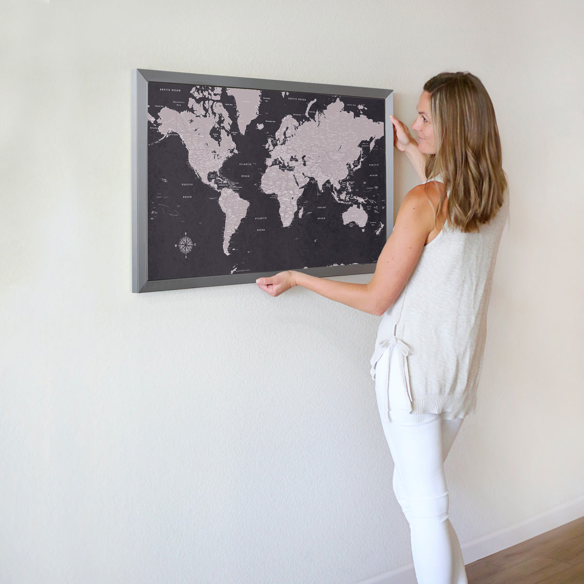 Urban Slate World Travel Map – MapYourTravels.com