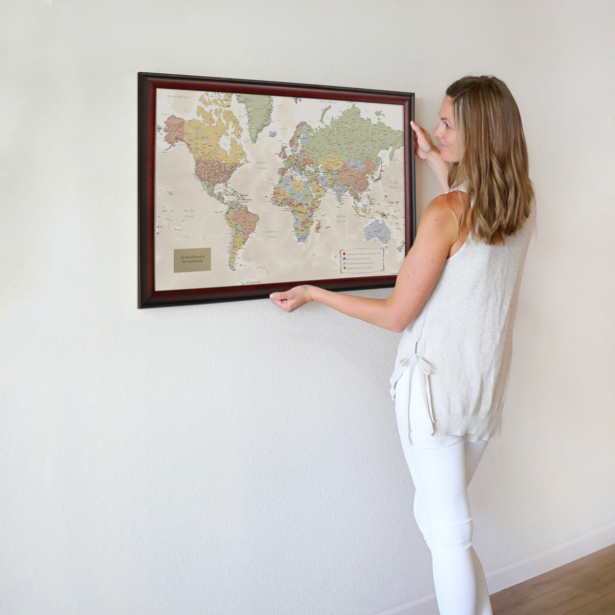 Personalized World Traveler Push Pin Map – MapYourTravels.com
