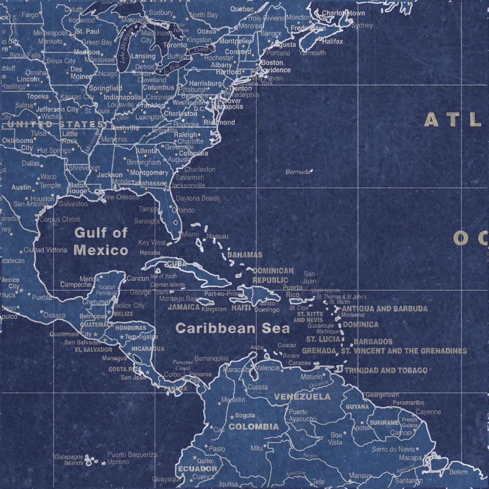 Modern Blueprint World Travel Map – MapYourTravels.com