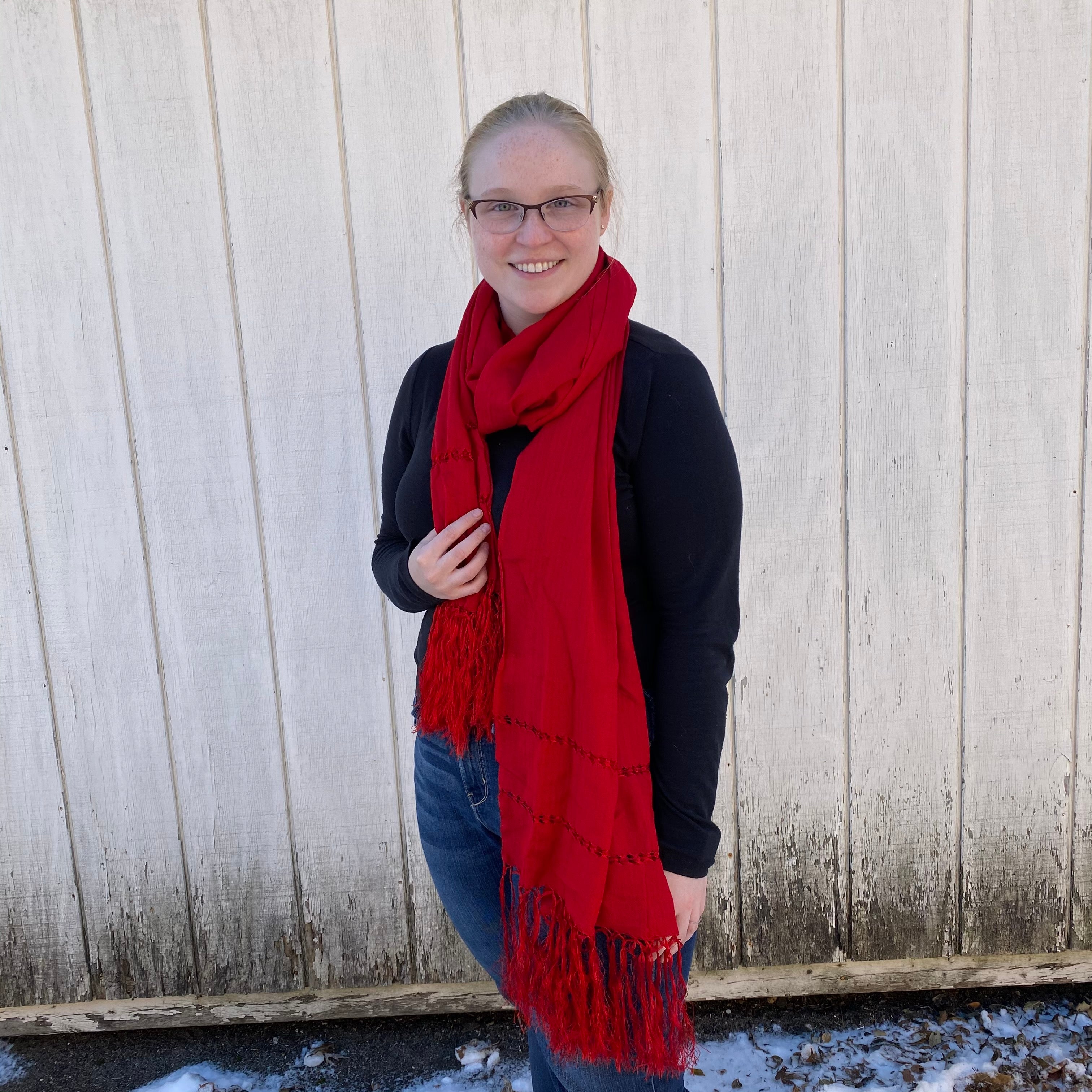 Hand-Woven Red Rebozo Shawl – MapYourTravels.com