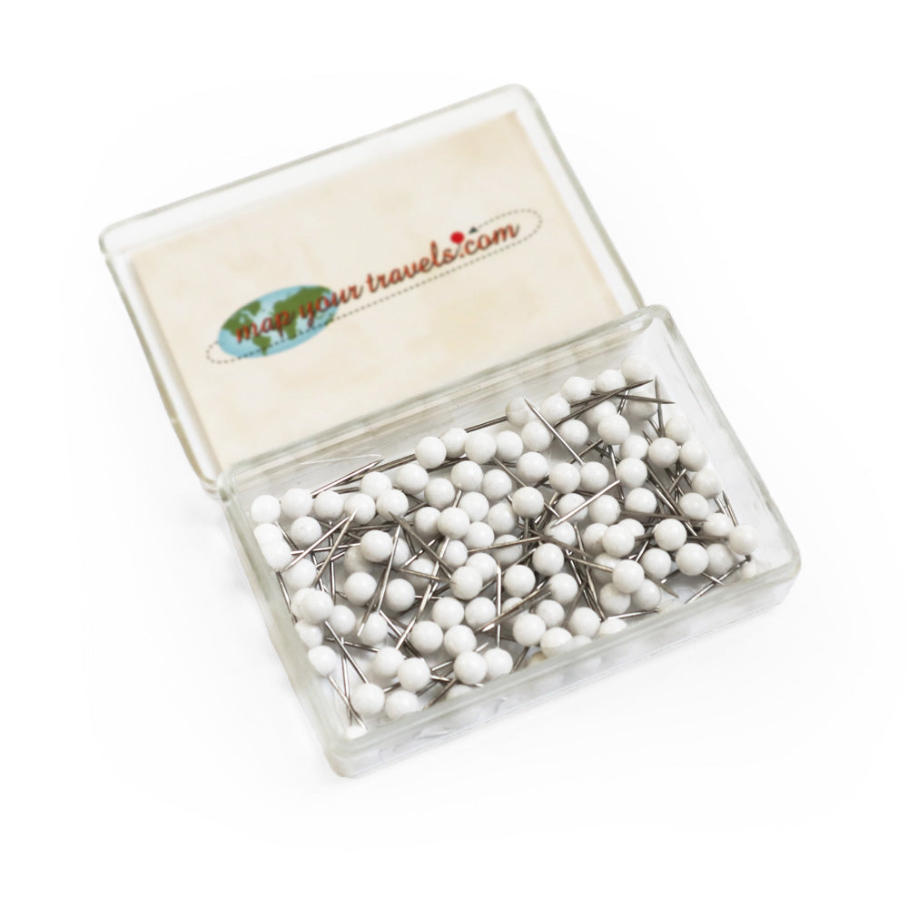 White Pin Set for Blueprint/Urban Maps – MapYourTravels.com