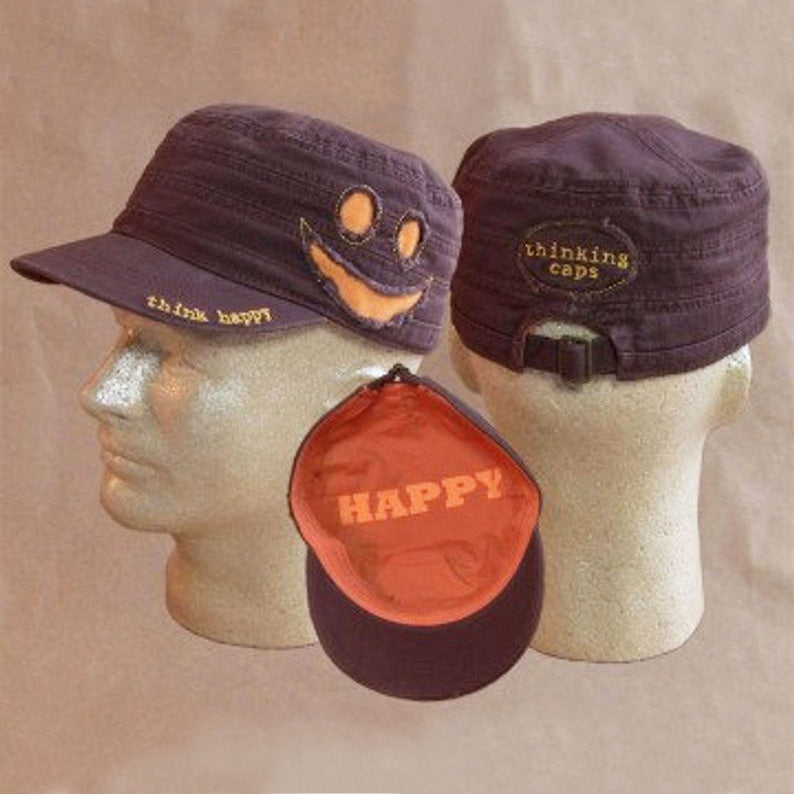 Think Happy Thinking Cap – MapYourTravels.com